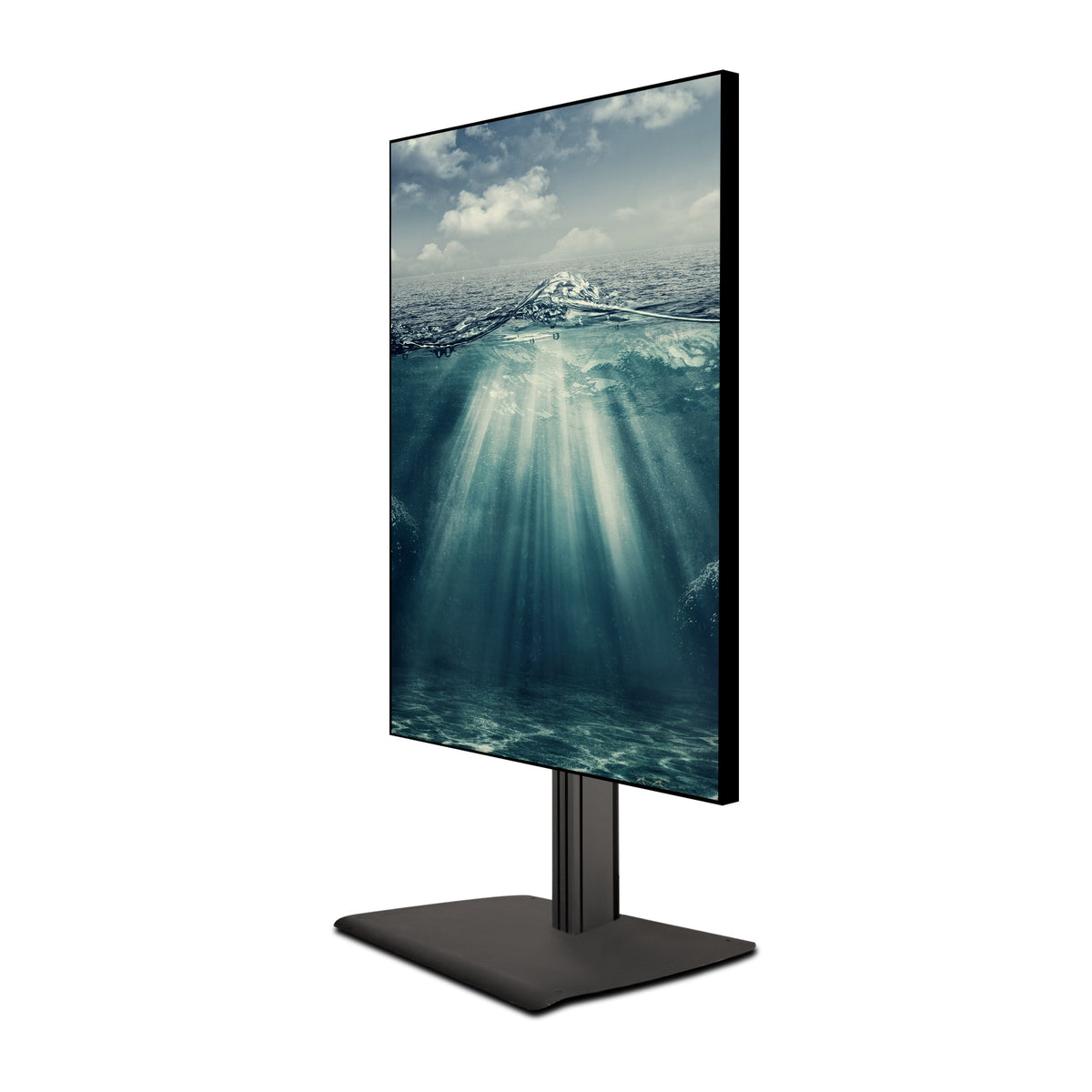 B-Tech BTF843 Portrait Digital Signage TV Stand for Screens up to 85 i ...