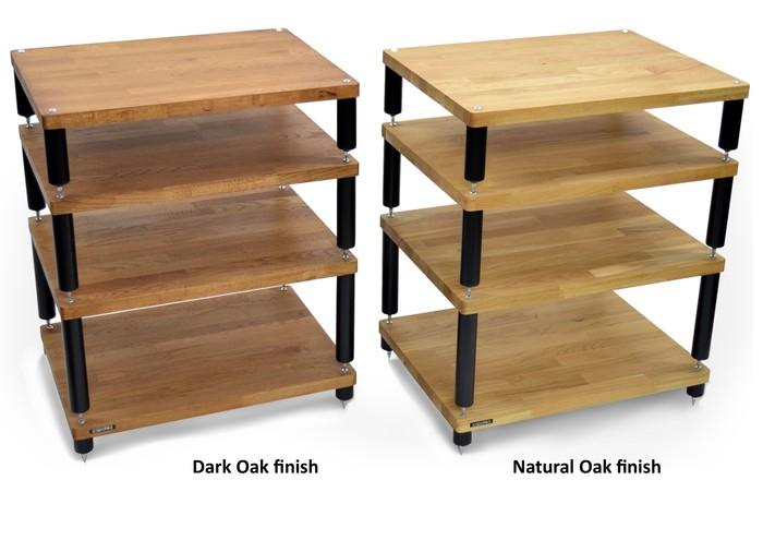 Apollo Storm 6 Dark Oak and Black 4 Shelf Modular Hi-Fi Rack – AV4Home