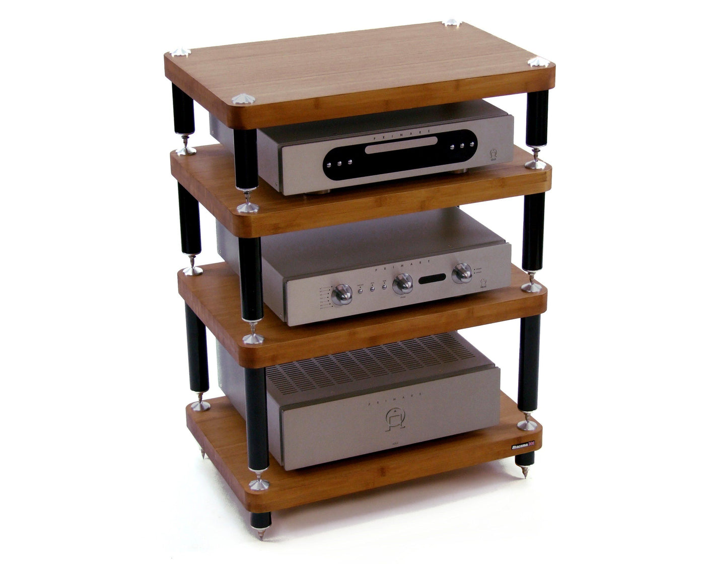 Atacama Evoque Eco 60-40 Dark Finish Bamboo Hi-Fi Rack – AV4Home