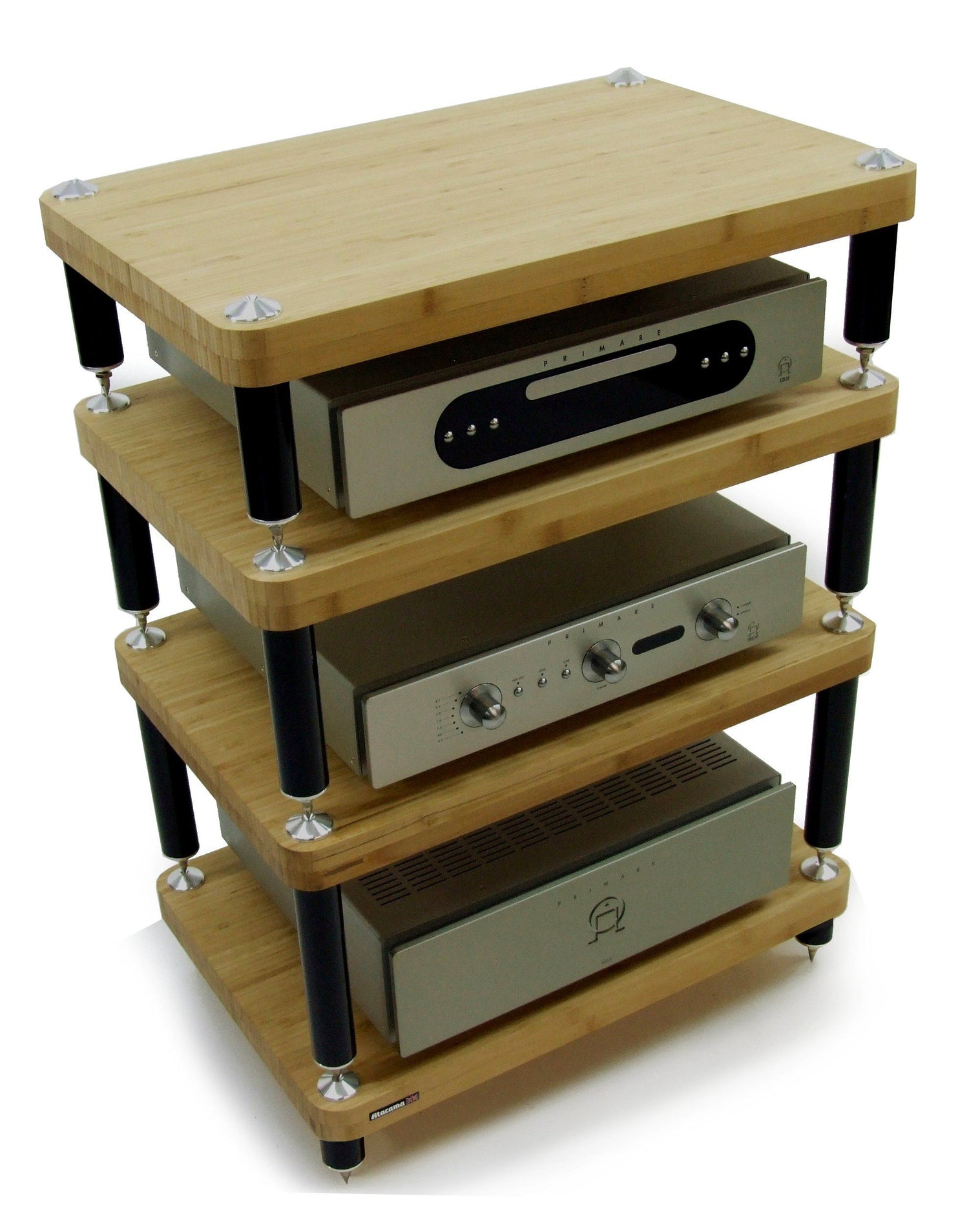 Atacama Evoque Eco 60-40 Natural Finish Bamboo Hi-Fi Rack – AV4Home