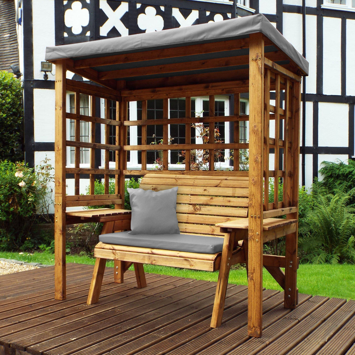Charles Taylor Wentworth Two Seat Arbour in Grey (HB144GR Set) – AV4Home