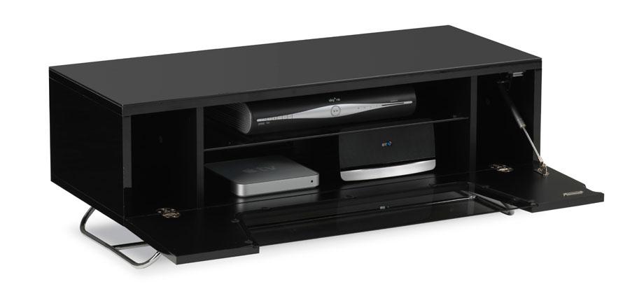 Alphason Chromium 2 Black TV Stand (CRO2-1000CB-BLK) – AV4Home