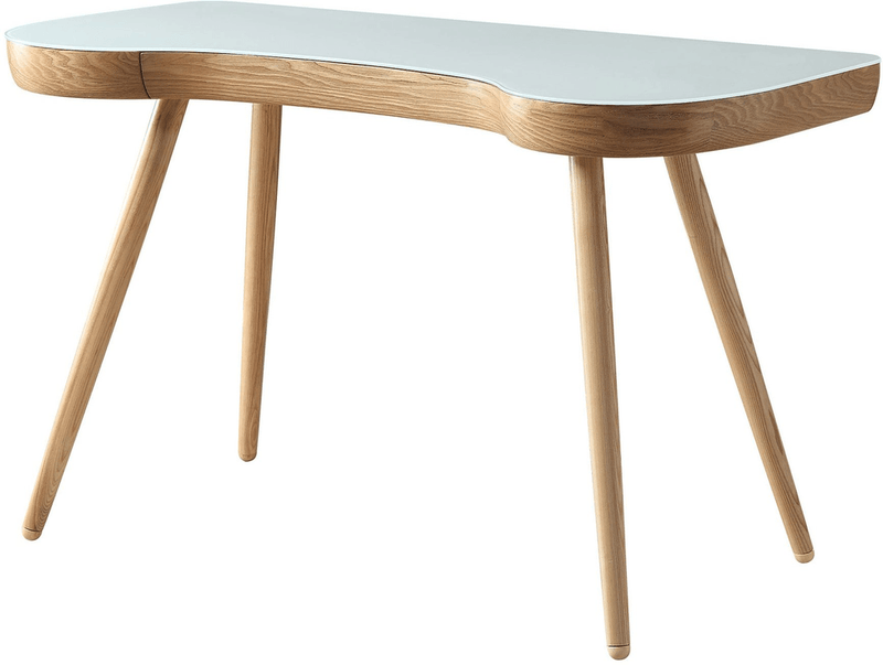 Jual San Francisco 1100mm Wide Oak Desk with Glass Top (PC714 DESK OAK ...