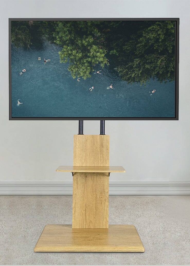 TTAP FS2-OAK TV Stand with Height Adjustable Swivel Bracket for up to ...