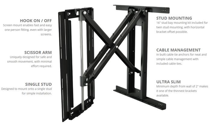 Future Automation PS65 Cantilever Wall Mount with Swivel to suit 65 to ...