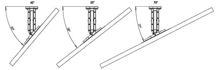 Future Automation PS40 Cantilever Wall Mount with Swivel to suit 40 to ...